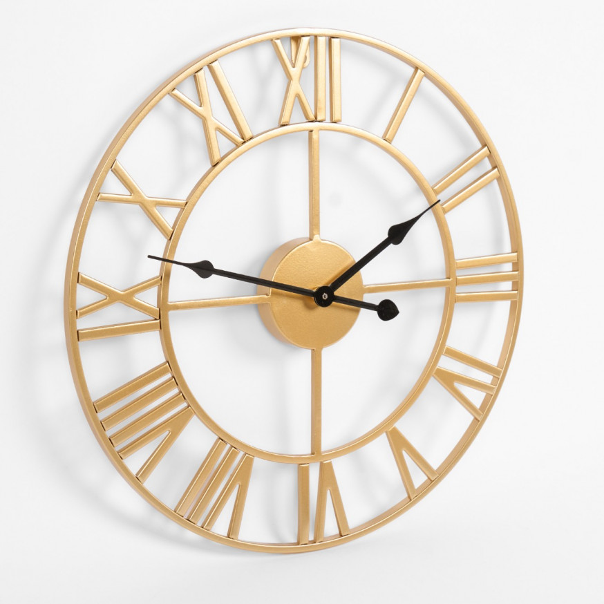 OHS Skeleton Wall Clock - Gold