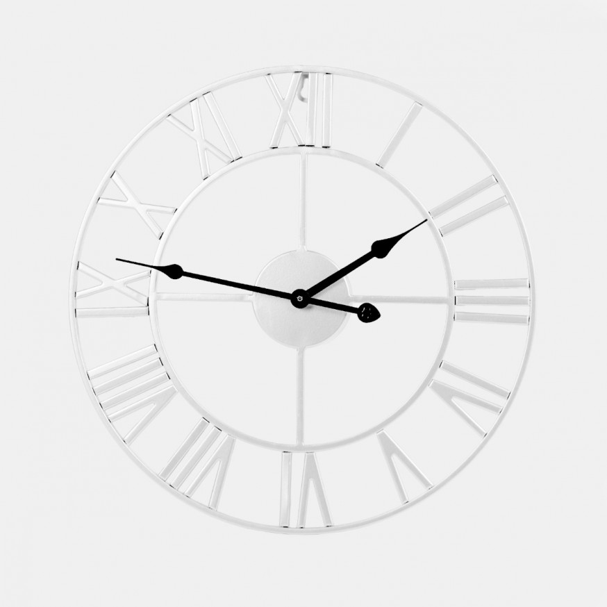 OHS Skeleton Wall Clock - Silver
