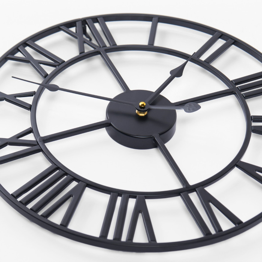 OHS Skeleton Wall Clock - Black