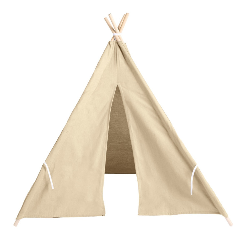 OHS Foldable Kids Storage Teepee - Natural