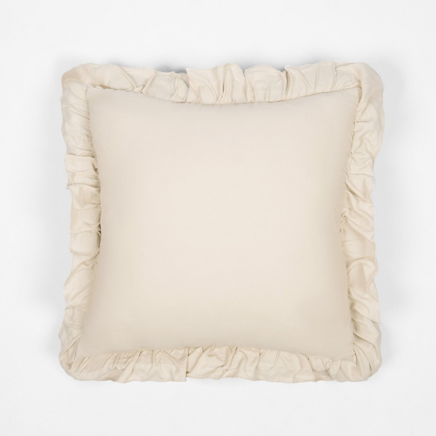 OHS Frill Cushion Covers - Beige