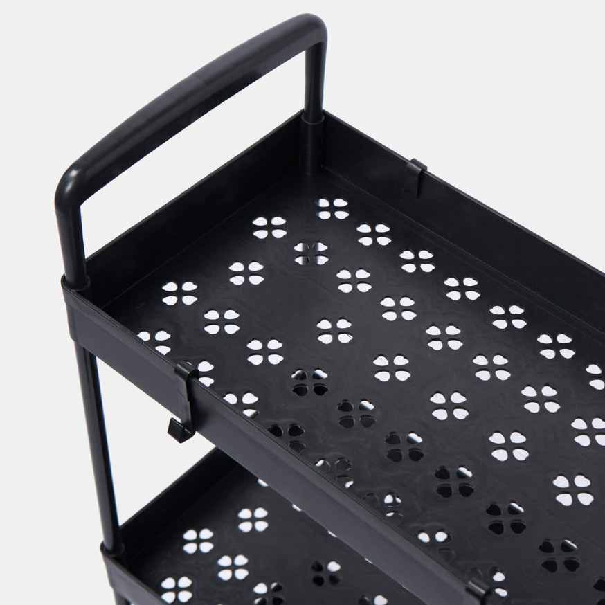 OHS 3 Layer Trolley Cart - Black