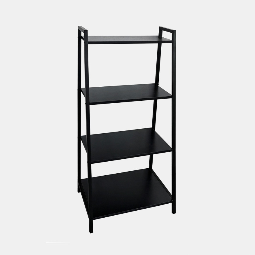 OHS Manhattan 4-Tier Shelving Unit - Black