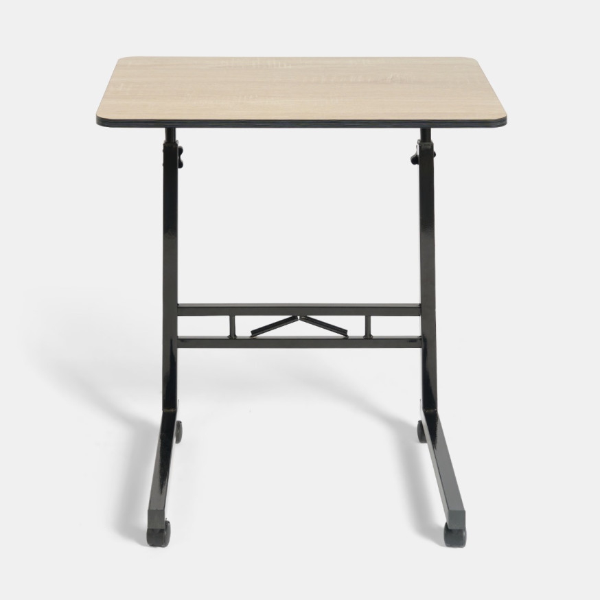 OHS Adjustable C Shape Table - Light Wood