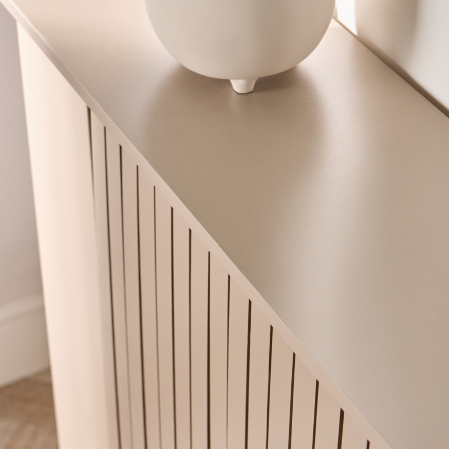 OHS Medium Ribbed Radiator Cover - Natural