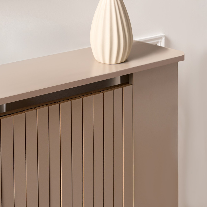 OHS Medium Ribbed Radiator Cover - Natural