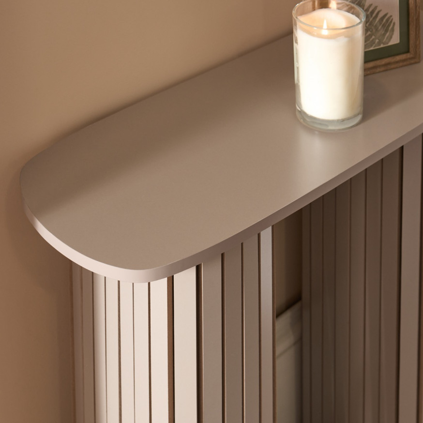 OHS Madison Ribbed Console Table - Natural