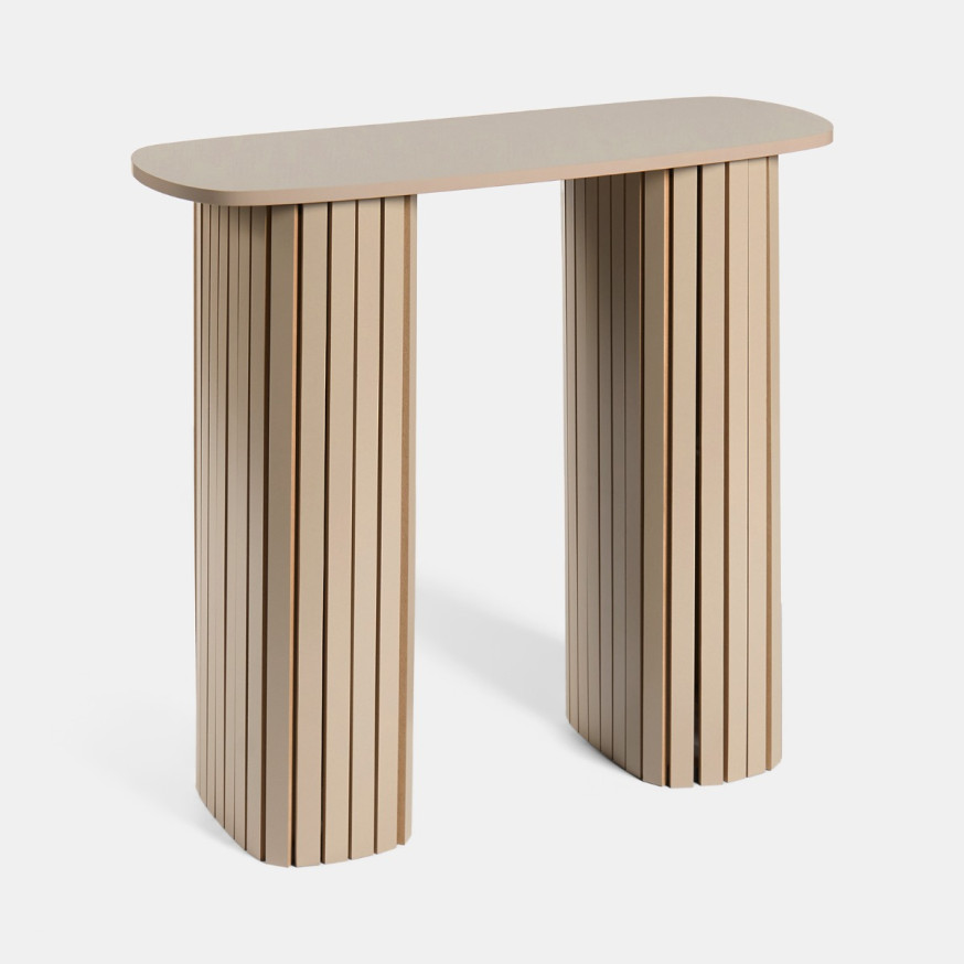 OHS Madison Ribbed Console Table - Natural