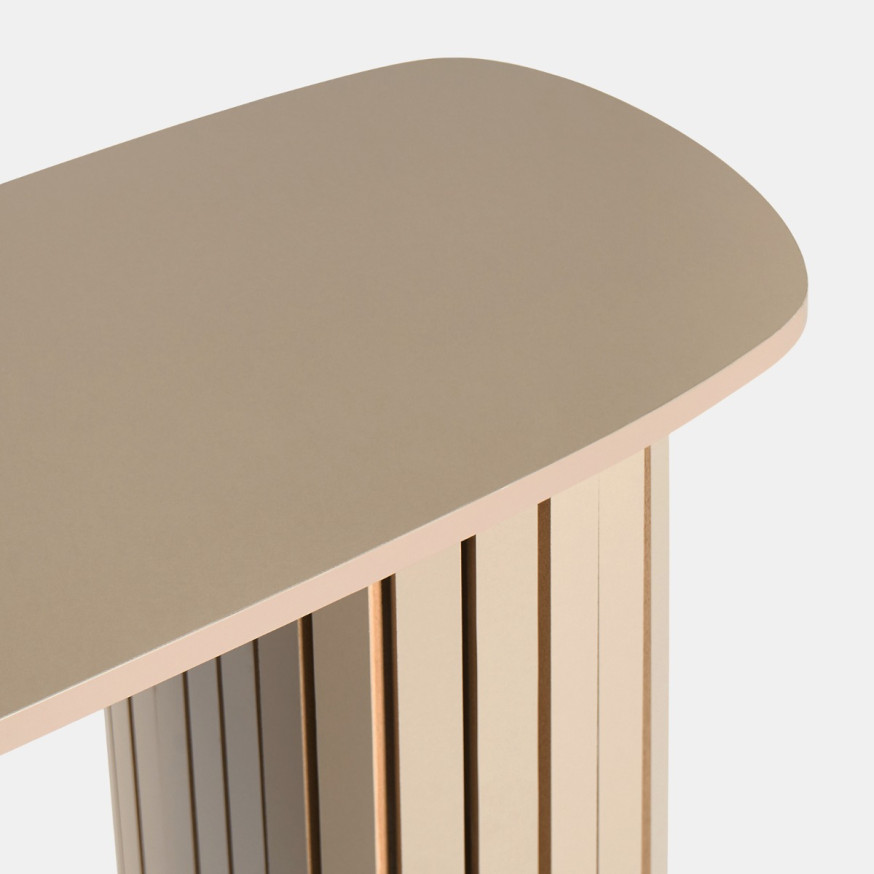 OHS Madison Ribbed Console Table - Natural