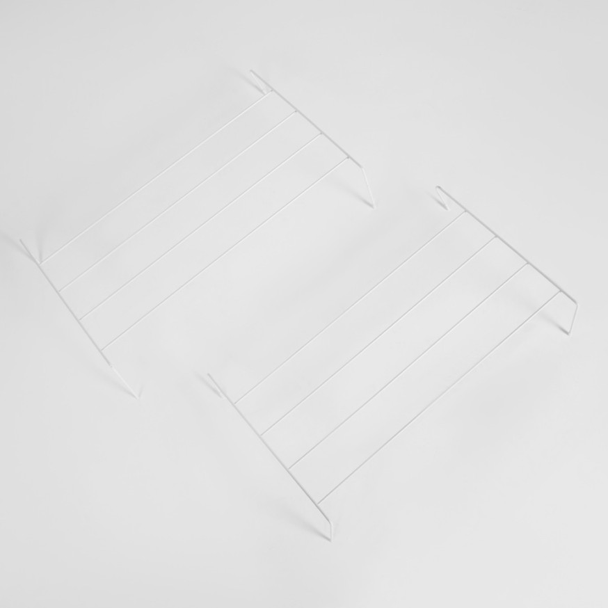 OHS 2 Pack Radiator Drying Airer Racks - White