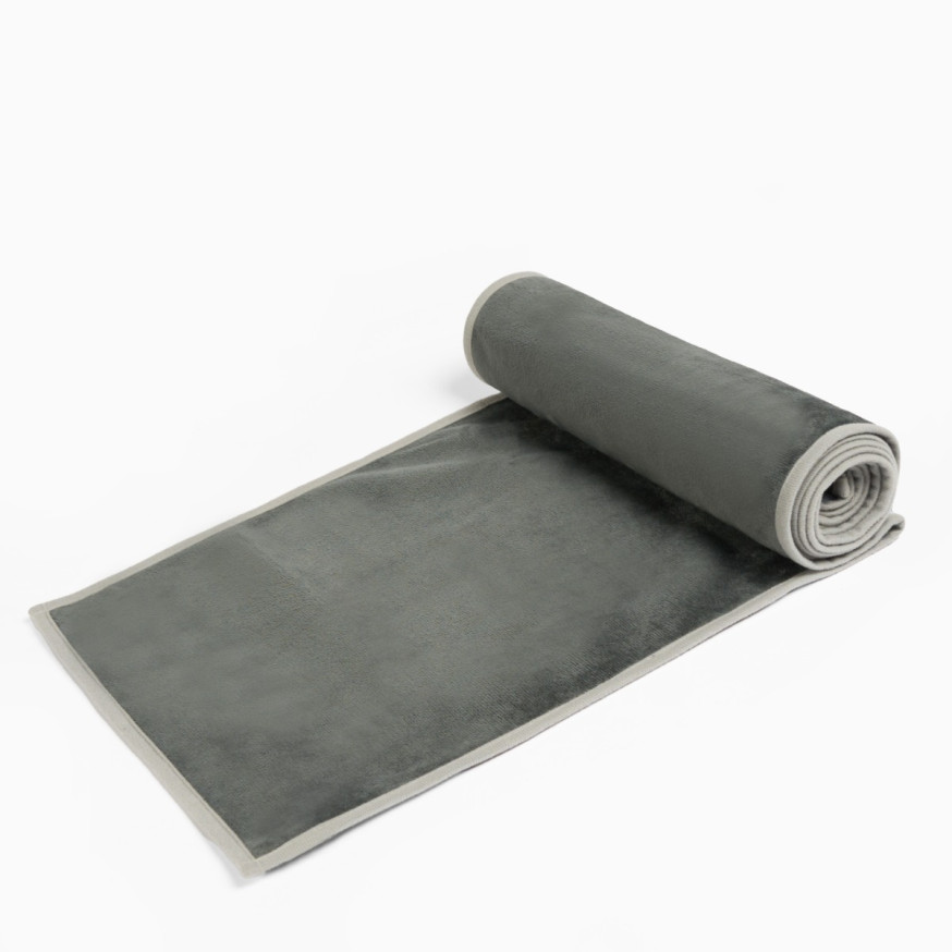 OHS Piped Trim Table Runner – Charcoal/Silver