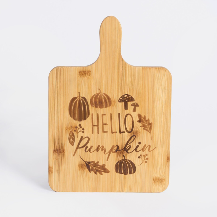 OHS Wooden Autumn Serving Board - Natural