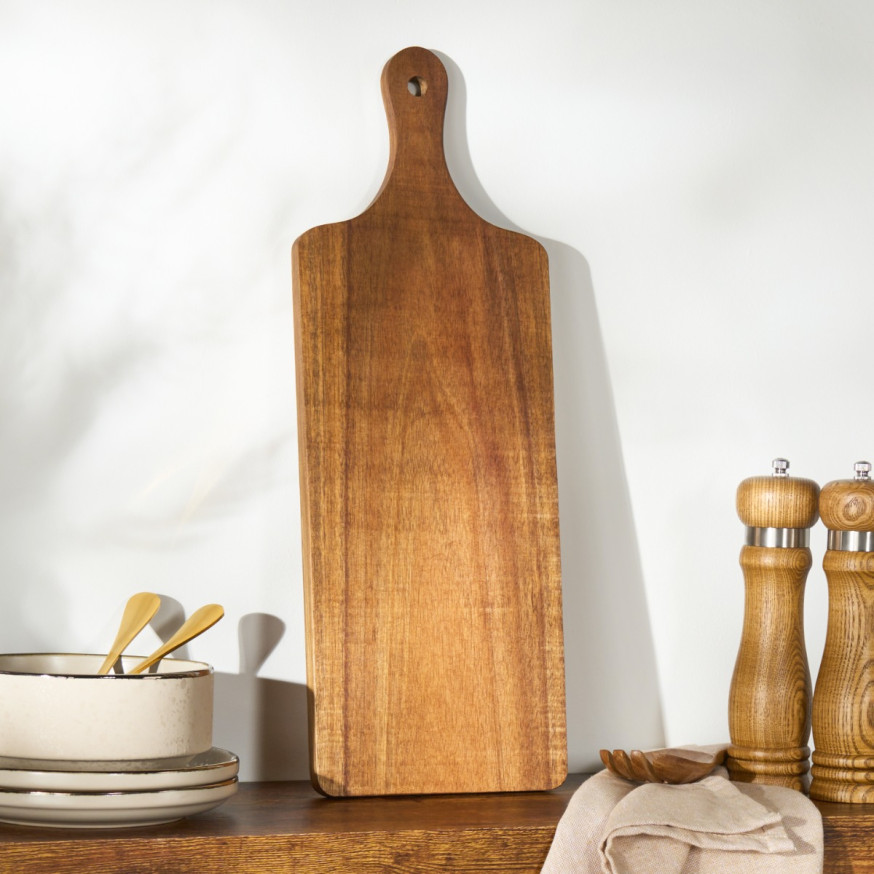 OHS Acacia Wooden Cutting Board - Natural