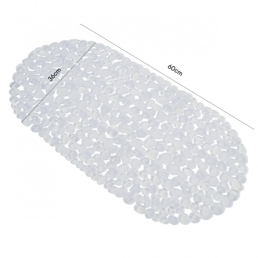 OHS PVC Non Slip Bath Mat - Clear