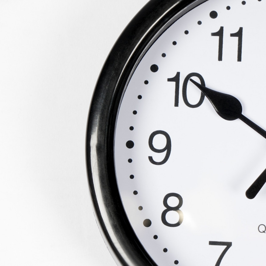 OHS Essentials Wall Clock - Black