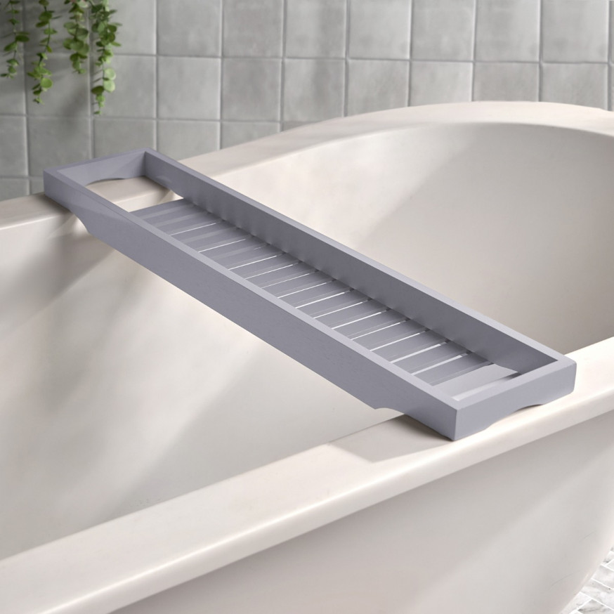 OHS Wooden Bath Rack - Charcoal
