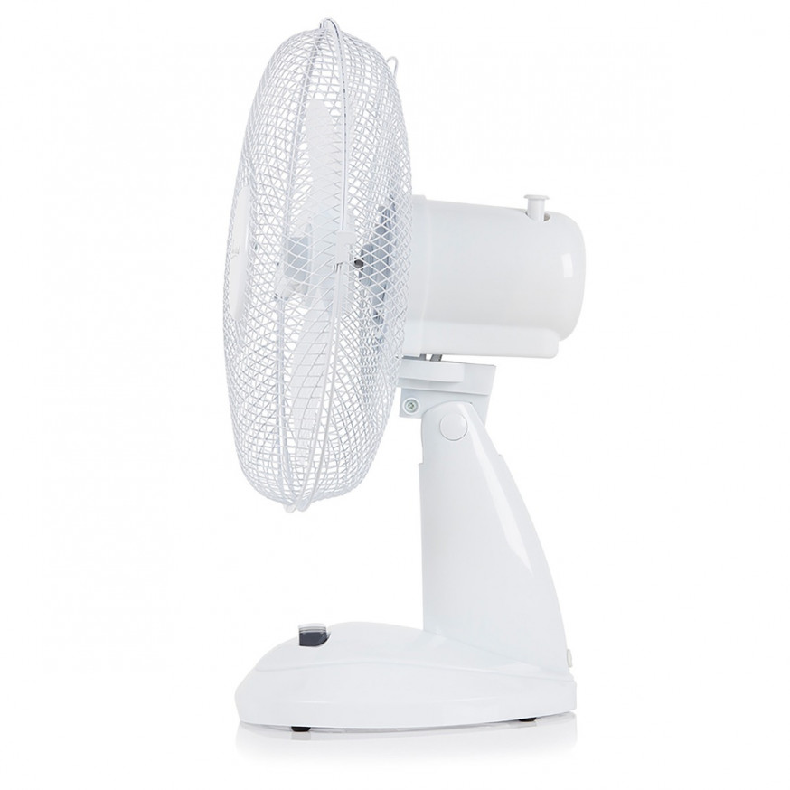 Signature Free Standing Cooling Desk Fan, White - 12"
