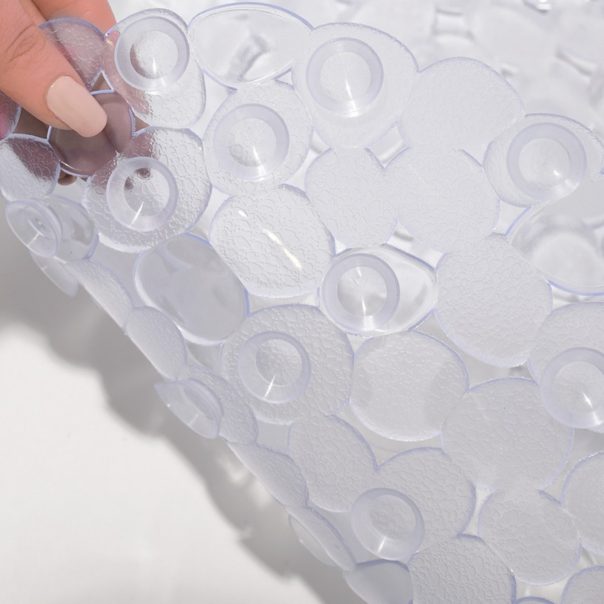 OHS PVC Non Slip Bath Mat - Clear