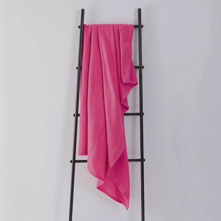 OHS Plain Fleece Throw - Fuchsia