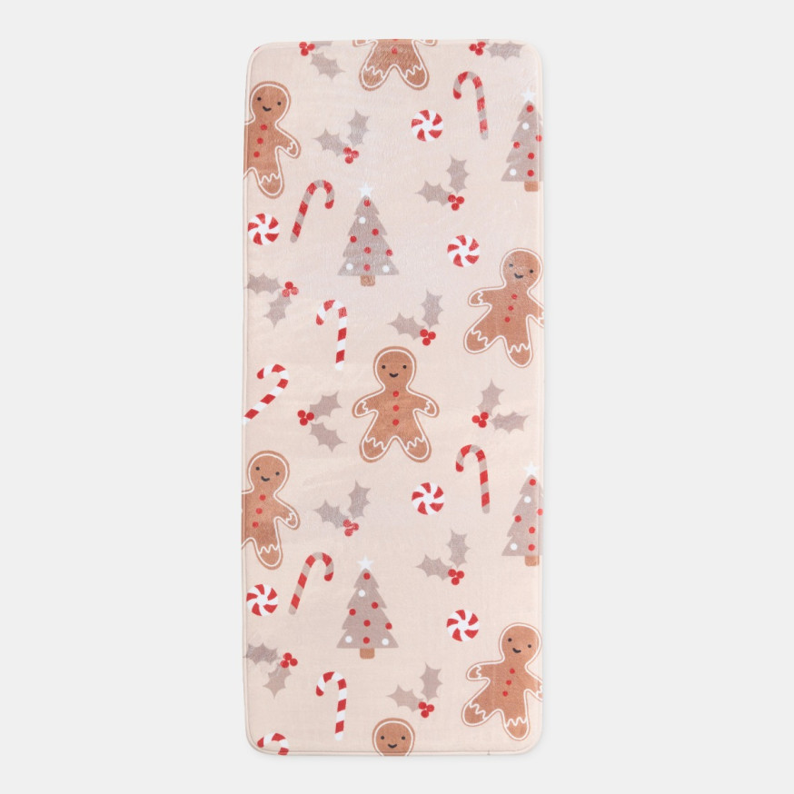 OHS Gingerbread Man Printed Runner - Natural