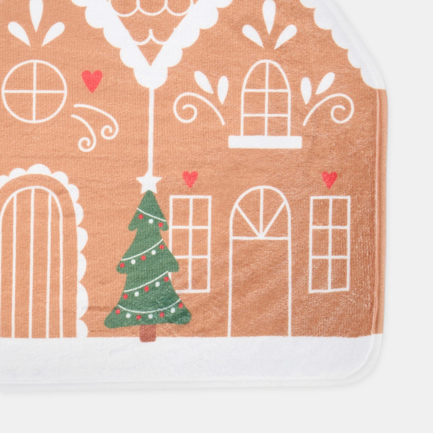 OHS Christmas Gingerbread Printed Runner - Brown