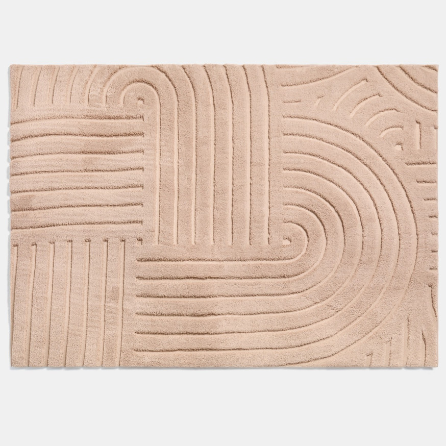 OHS Contemporary Tufted Arches Rug - Mink