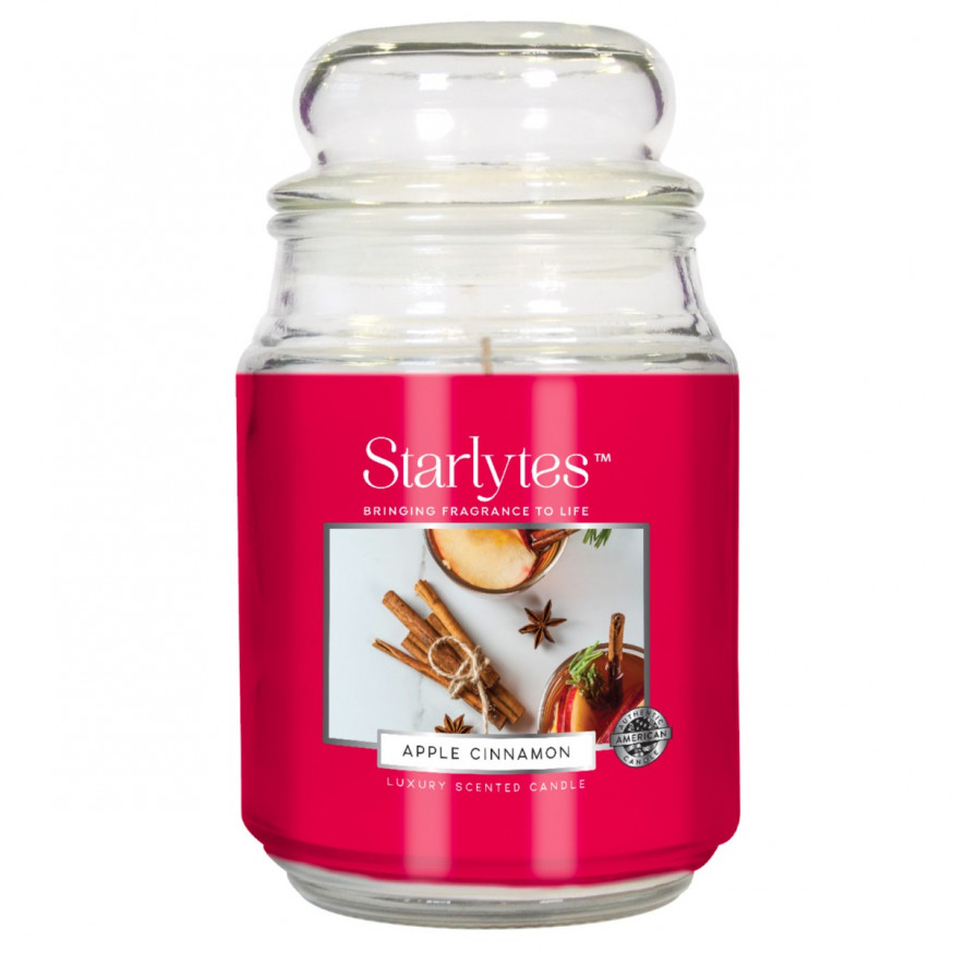 Starlytes 18oz Jar Candle - Apple Cinnamon