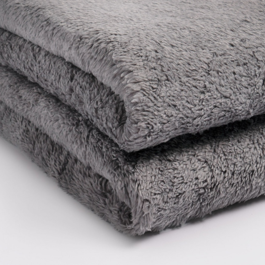OHS Teddy Fleece Throw - Charcoal Grey