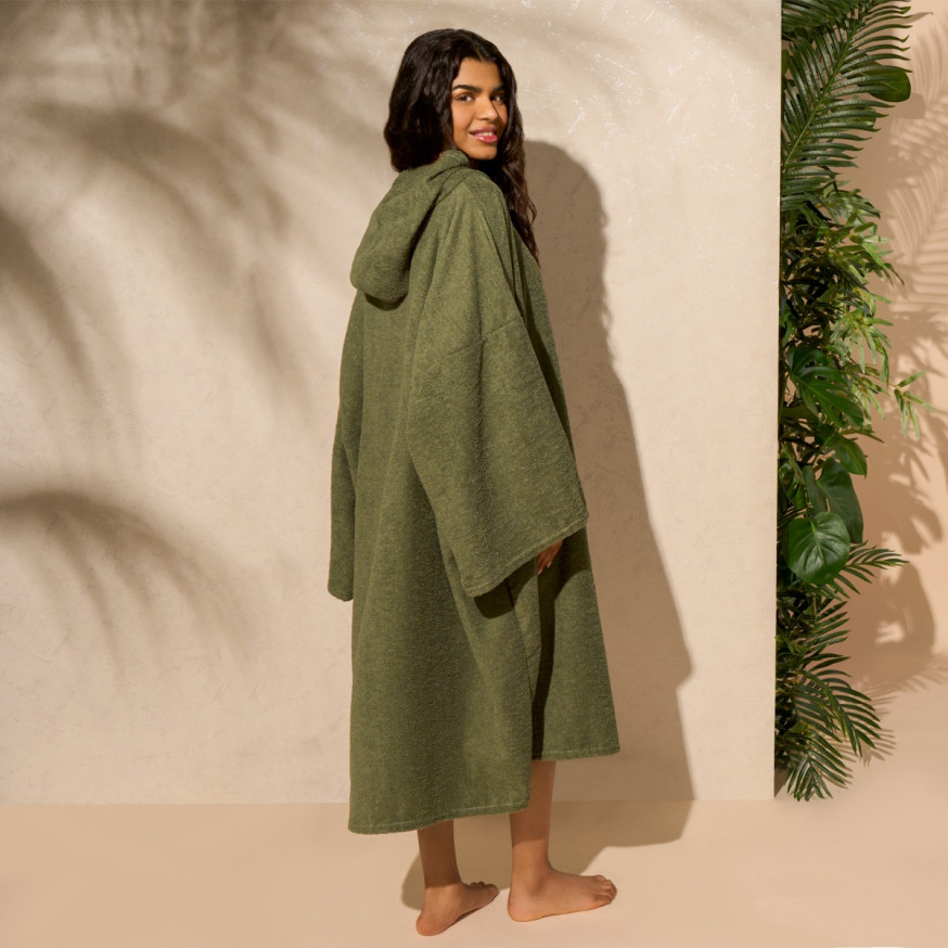 OHS Adult Towel Poncho - Khaki