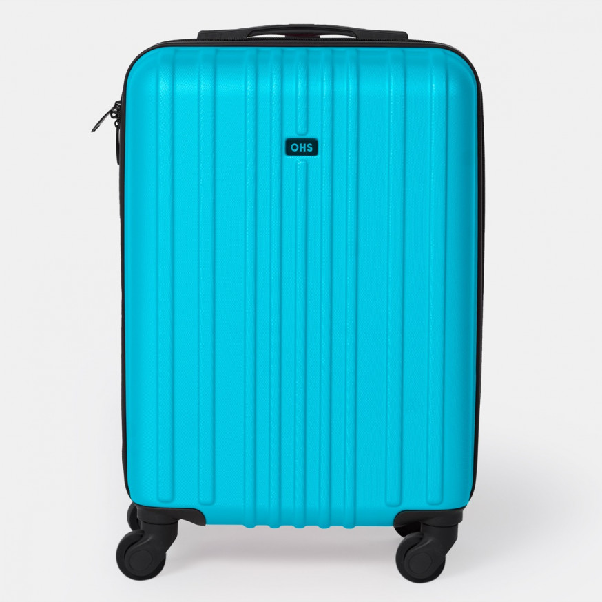 OHS 4 Wheel Hard Shell Suitcase, Sea Blue - 3 Pack