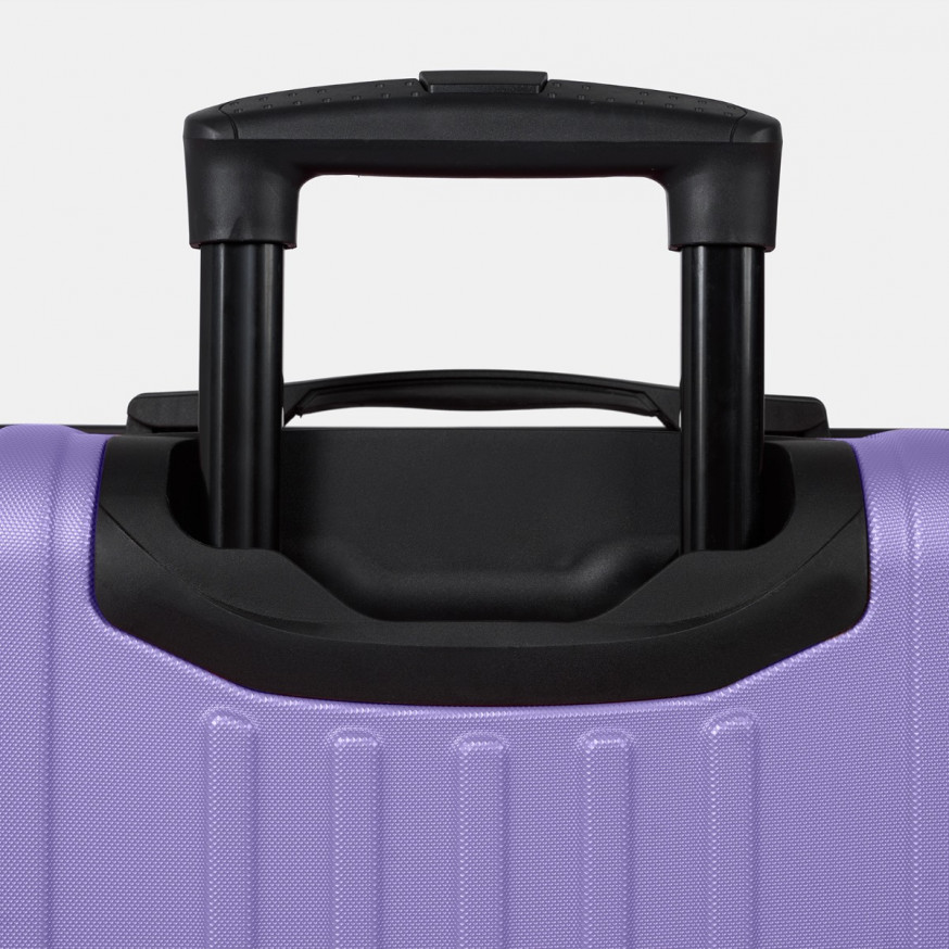 OHS 4 Wheel Hard Shell Suitcase, Lilac Purple - 3 Pack