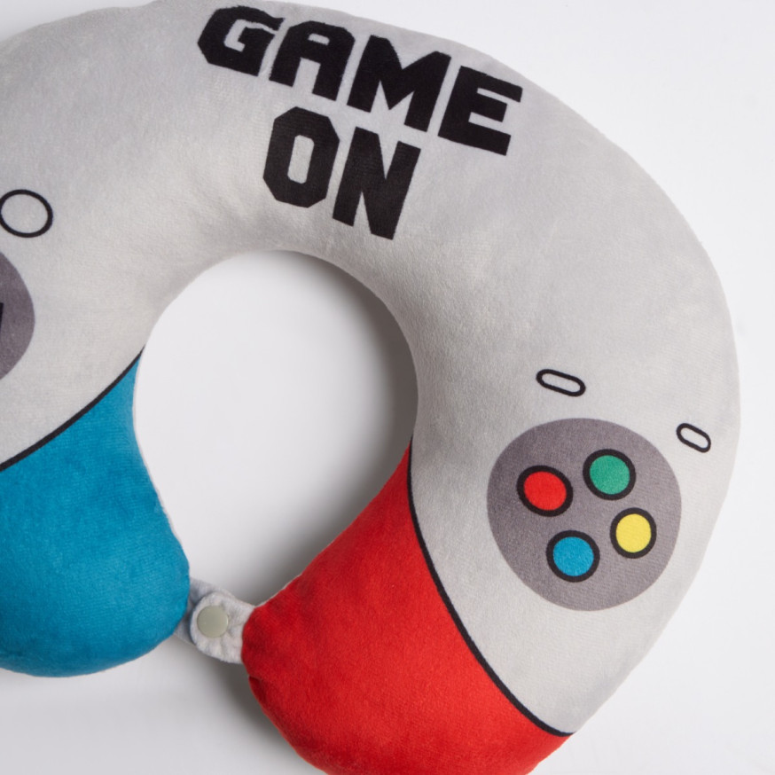 OHS Game Controller Travel Neck Pillow - White