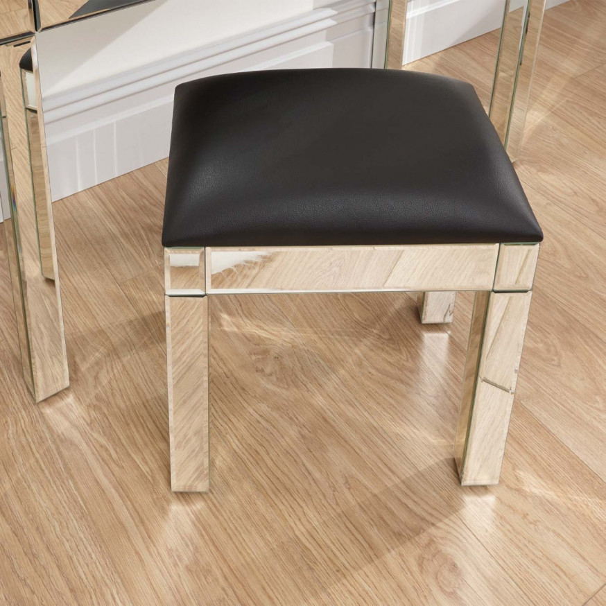 Venetian Mirrored Stool