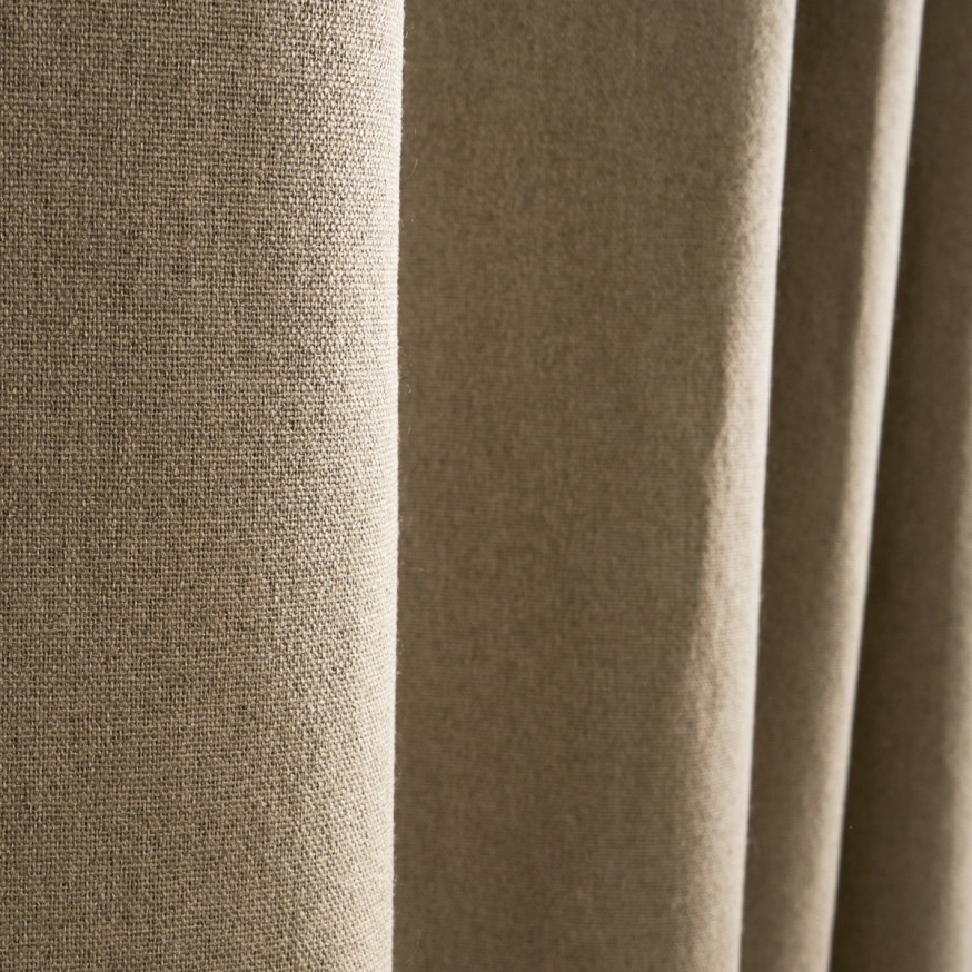 OHS Woven Texture Eyelet Ultra Blackout Curtains - Sage
