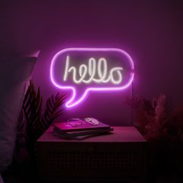 Glow Hello Neon Light - Pink