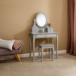 Grace LED Mirror Dressing Table - Grey