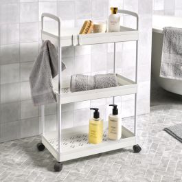 OHS 3 Layer Trolley Cart - White