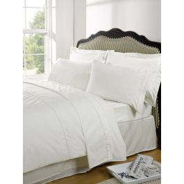 OHS 100% Egyptian Cotton Plain Deep Fitted Sheet, Super King - Cream