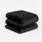 OHS Faux Fur Mink Throw - Black