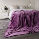 Faux Fur Mink Throw - Purple