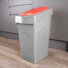 OHS 50L Slanted Recycle Bin - Red