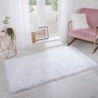 Sienna Faux Fur Rug, Blush