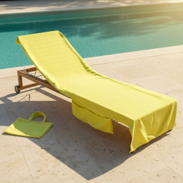 OHS Beach Towel in a Bag - Neon Yellow