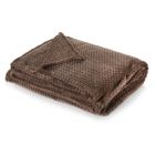 Waffle Mink Throw - Chocolate