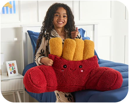 OHS Claude The Croissant Cuddle Cushion - Brown