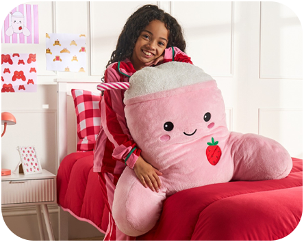 OHS Teddy Cuddle Cushion - Grey